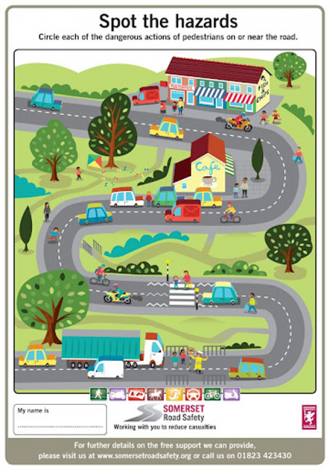 7 Printable Worksheets for Your Child to Learn About Road Safety - Brze